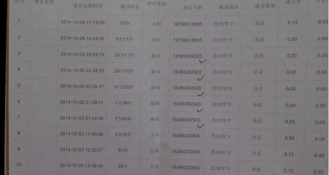 电话账单能查到几个月的截图