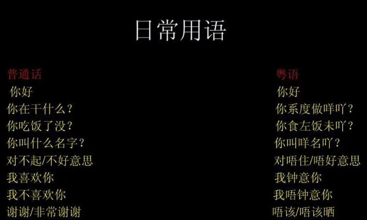 广东话你好怎么讲截图