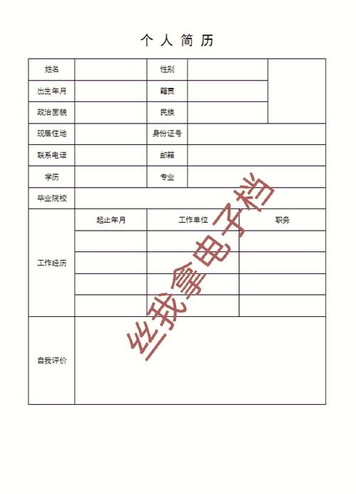 个人简历免费导出截图
