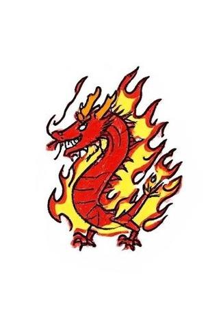 舞火龙简笔画图标