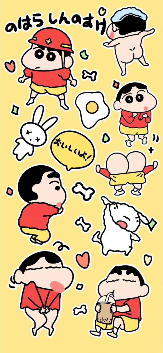 蜡笔小新壁纸 三层图标