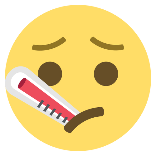 发烧emoji图标