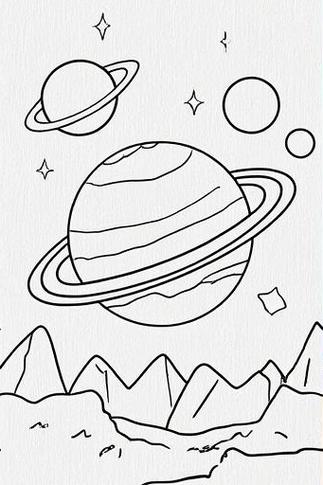6岁～12岁画星球图标