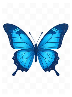 蓝色蝴蝶图片 梦幻图标