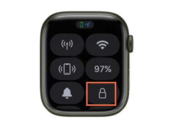 iwatch戴在手上怎么锁屏图标