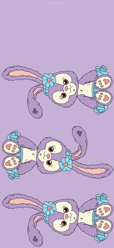 紫色兔子卡通图片