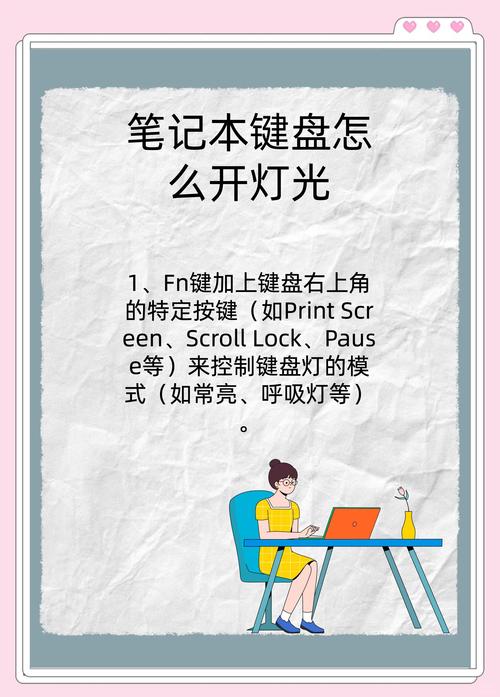 电脑键盘的灯光怎么打开图标