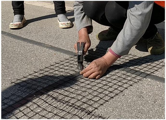 沥青路面玻璃纤维格栅图标