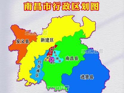 南昌行政区域划分图截图