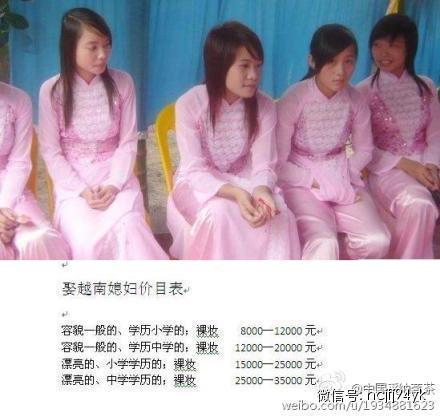 娶越南老婆价格表图标