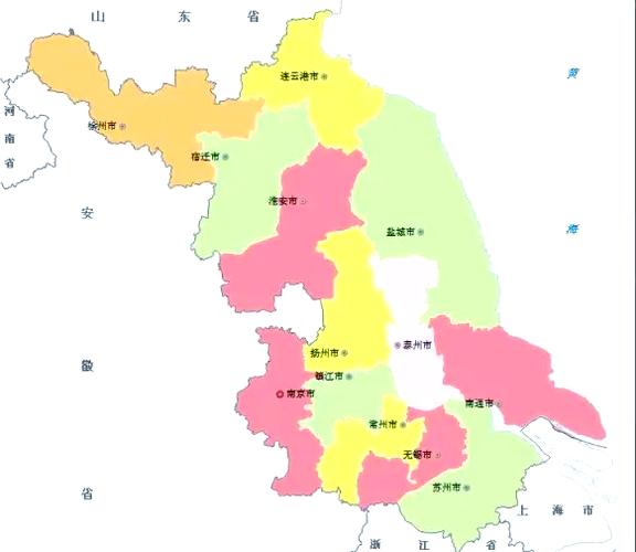 江苏十三市地图图标