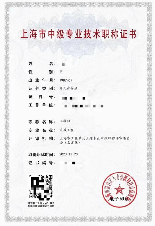 上海落户承认的中级职称图标