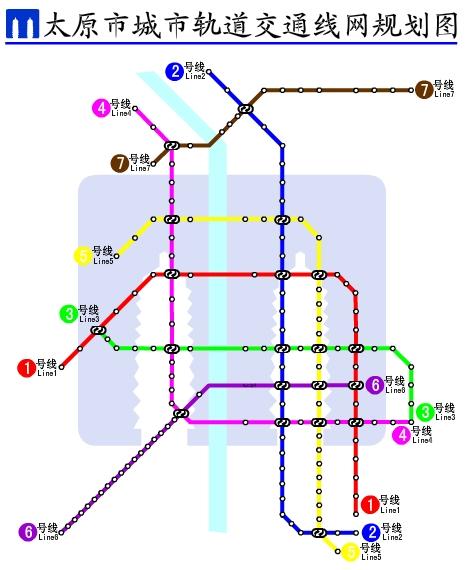 太原地铁规划2030图标