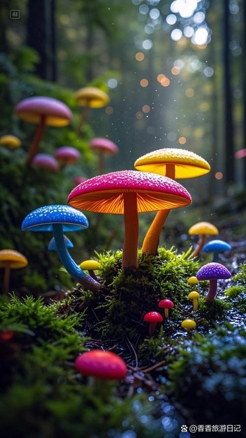 彩色的蘑菇图片截图