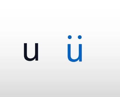 l一u→lu加两点吗?图标