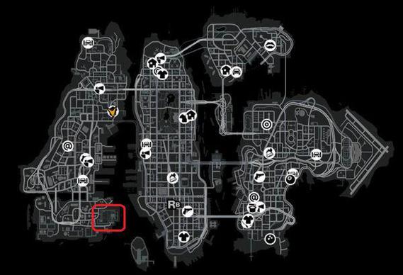 gta4警察局位置图图标