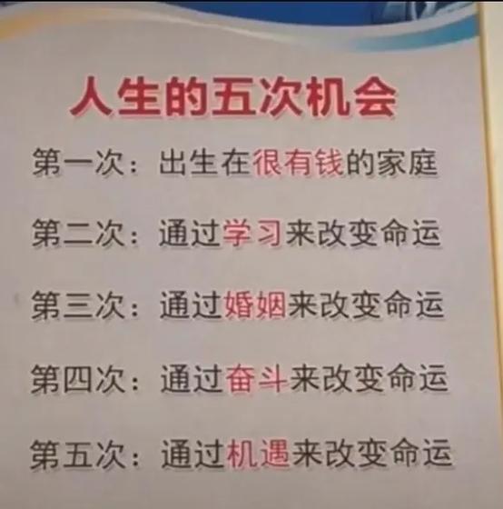 人生改命的三个机会
