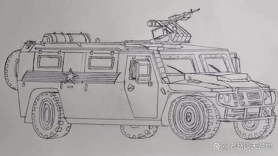 特警装甲车简笔画图标