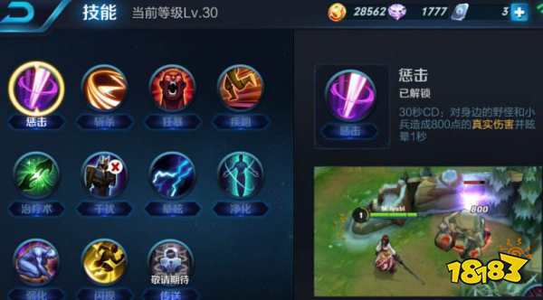 王者荣耀打野带惩戒是什么图标
