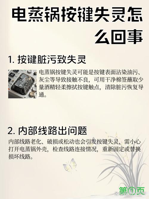 蒸锅按键失灵如何修复图标