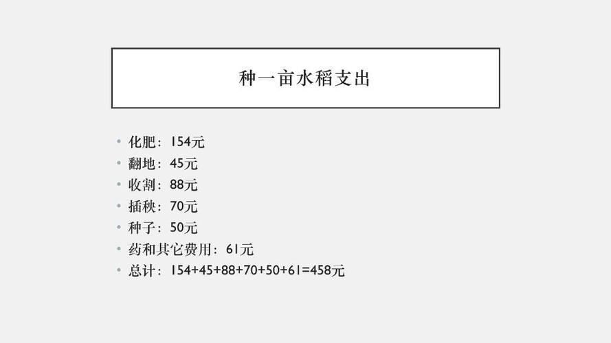 1亩水稻收入多少钱截图