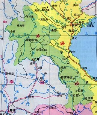 老挝世界地图高清放大图标