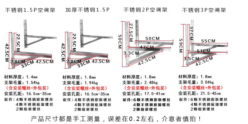 空调架子1.3mm够用吗图标