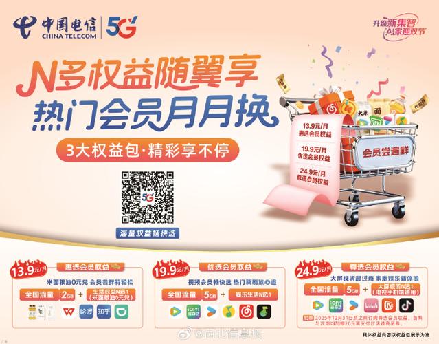 中国电信权益领取入口图标