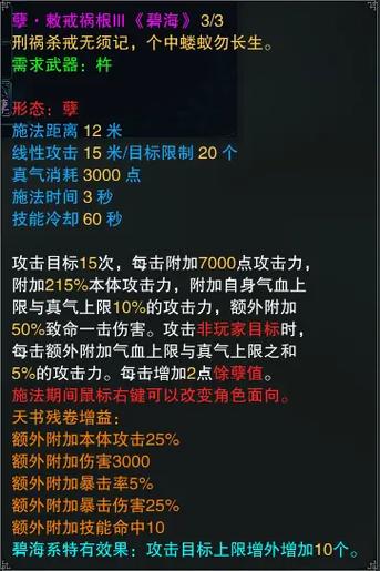 诛仙3释罗技能加点图图标