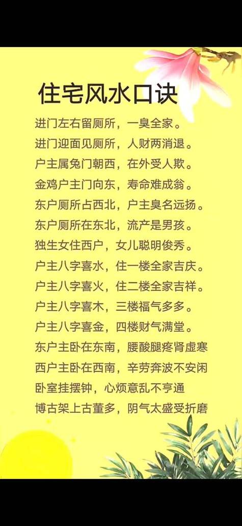 风水入门必背100个常识截图