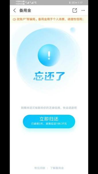 500备用金逾期2天什么时候能恢复图标