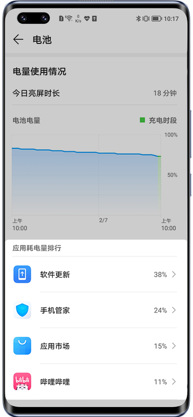手机正常耗电速度图标
