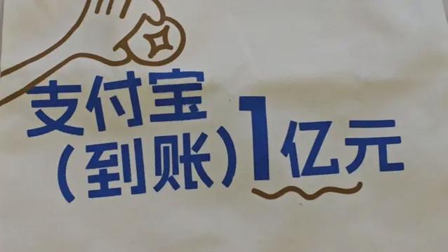 支付宝到账1亿元的视频截图