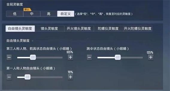 灵敏度低中高有什么区别图标