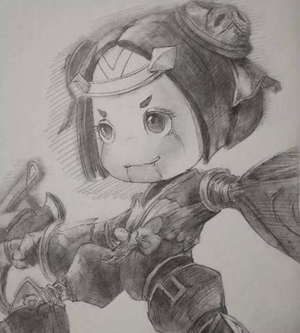 王者荣耀素描画大全 简单