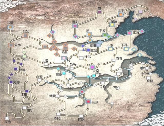 三国志11详细高清地图图标
