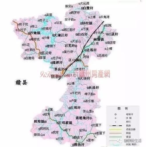 赣州赣县地图全图图标
