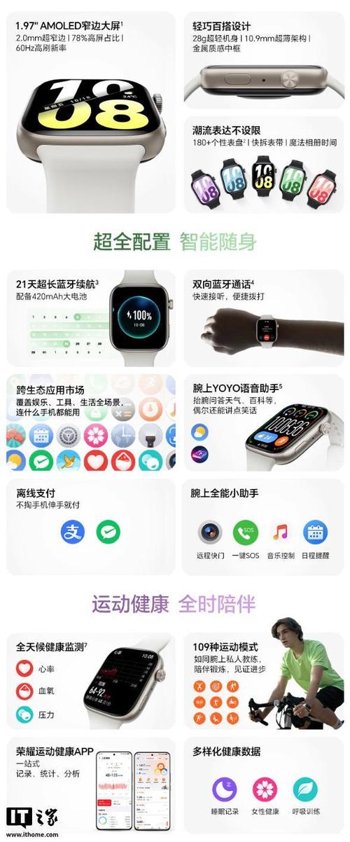 荣耀手表的功能截图