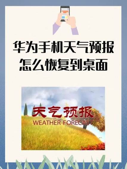 恢复手机原来天气预报的桌面图标