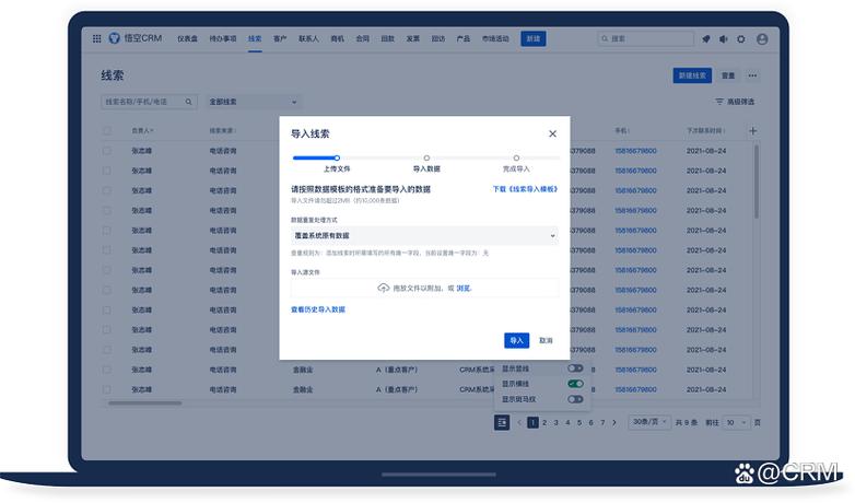 crm怎么使用图标
