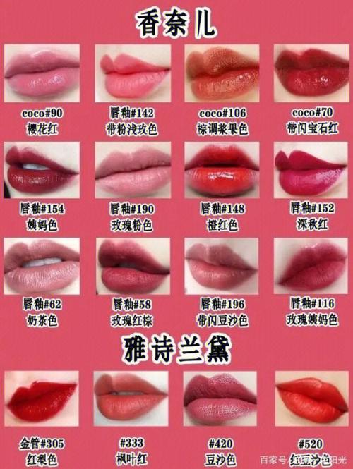 涂起来很少女的口红色号
