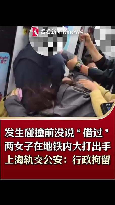上海通报两人在地铁大打出手截图