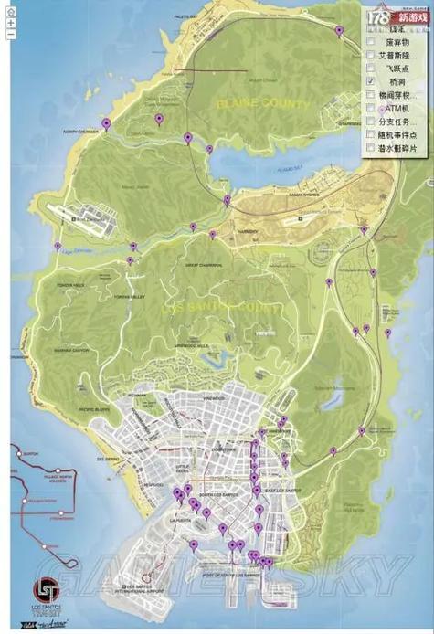 gta5所有特技飞跃地点