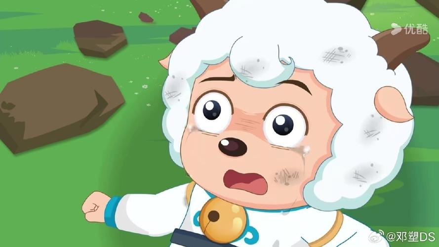 喜羊羊肚子疼捂着难受图标