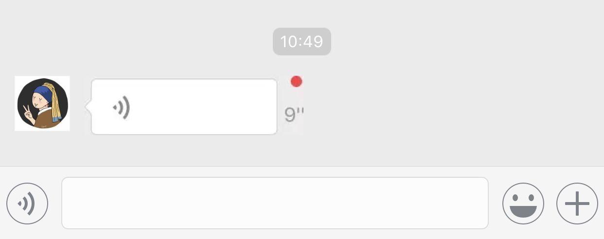 微信语音颜色咋就是白色了图标