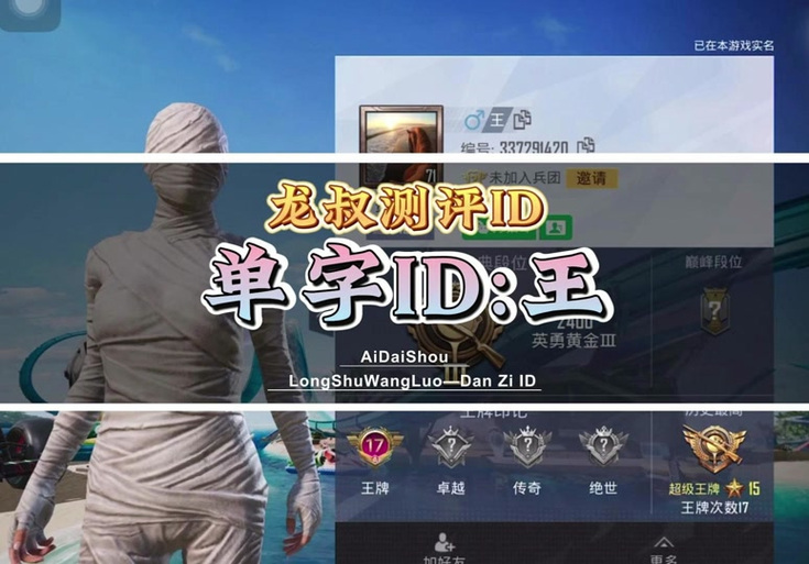 pubg最稀少的ID截图