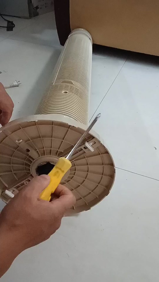 美的圆柱风扇拆卸截图