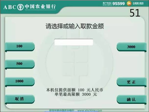 农业银行二类卡取现额度图标