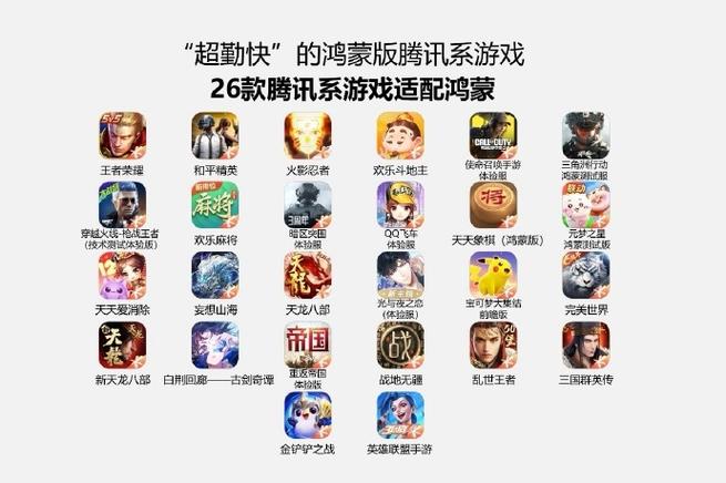 腾讯手游有哪些图标