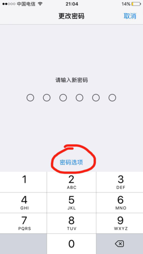苹果初始密码6位数图标